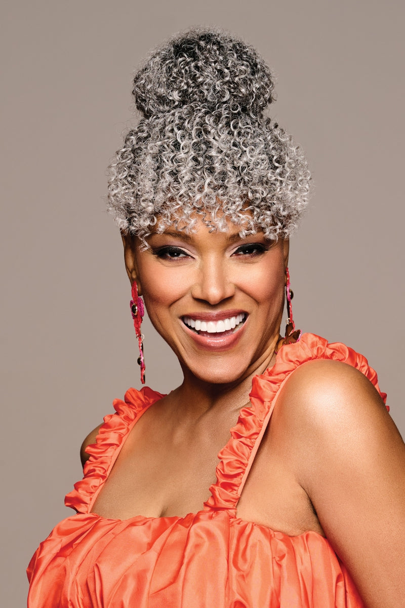 Kim Kimble Extensions - Bombshell Bun & Bang – NameBrandWigs.com